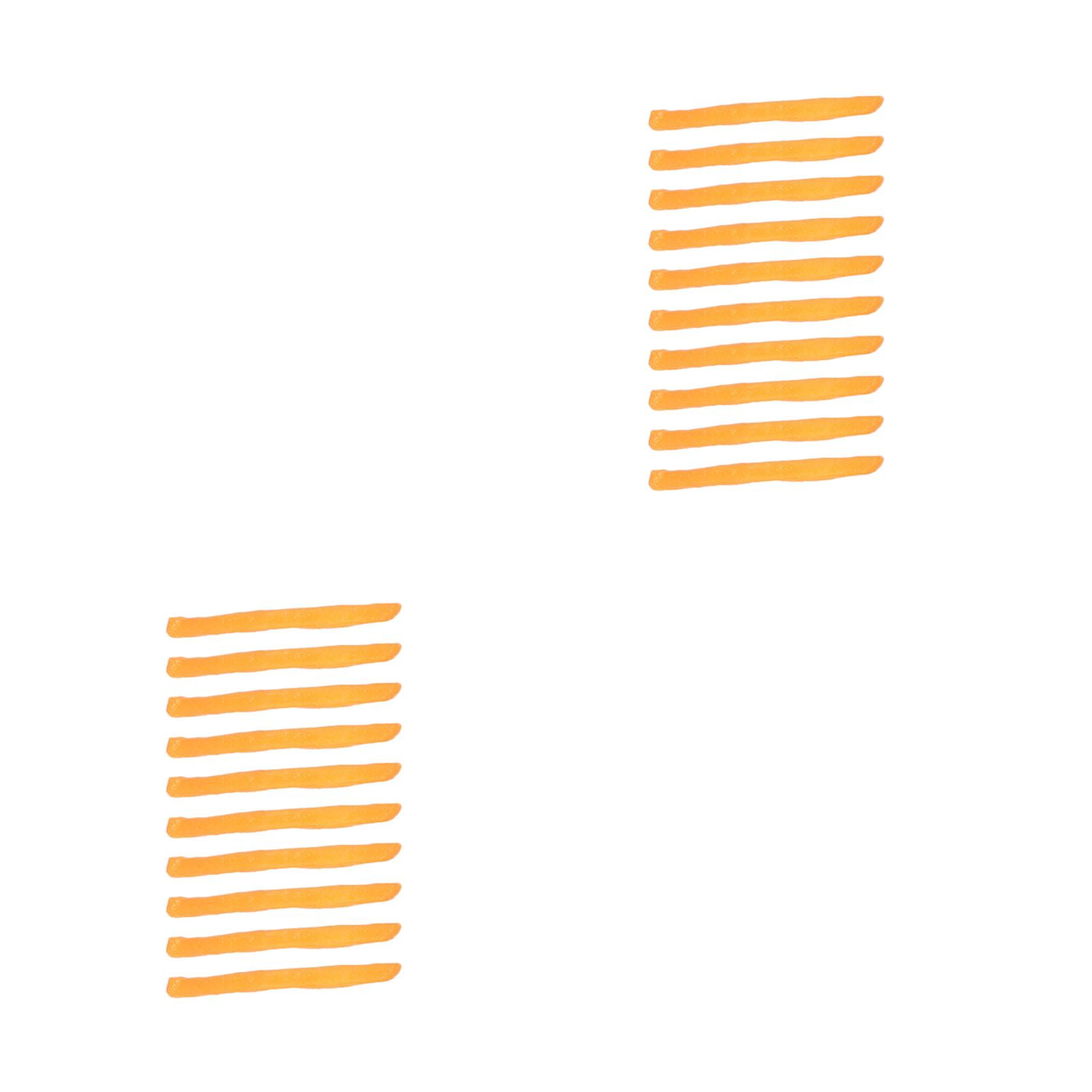 MLINS 20 pcs Faux French Fries Model Realistic Display PVC Artificial French Fries Model ...