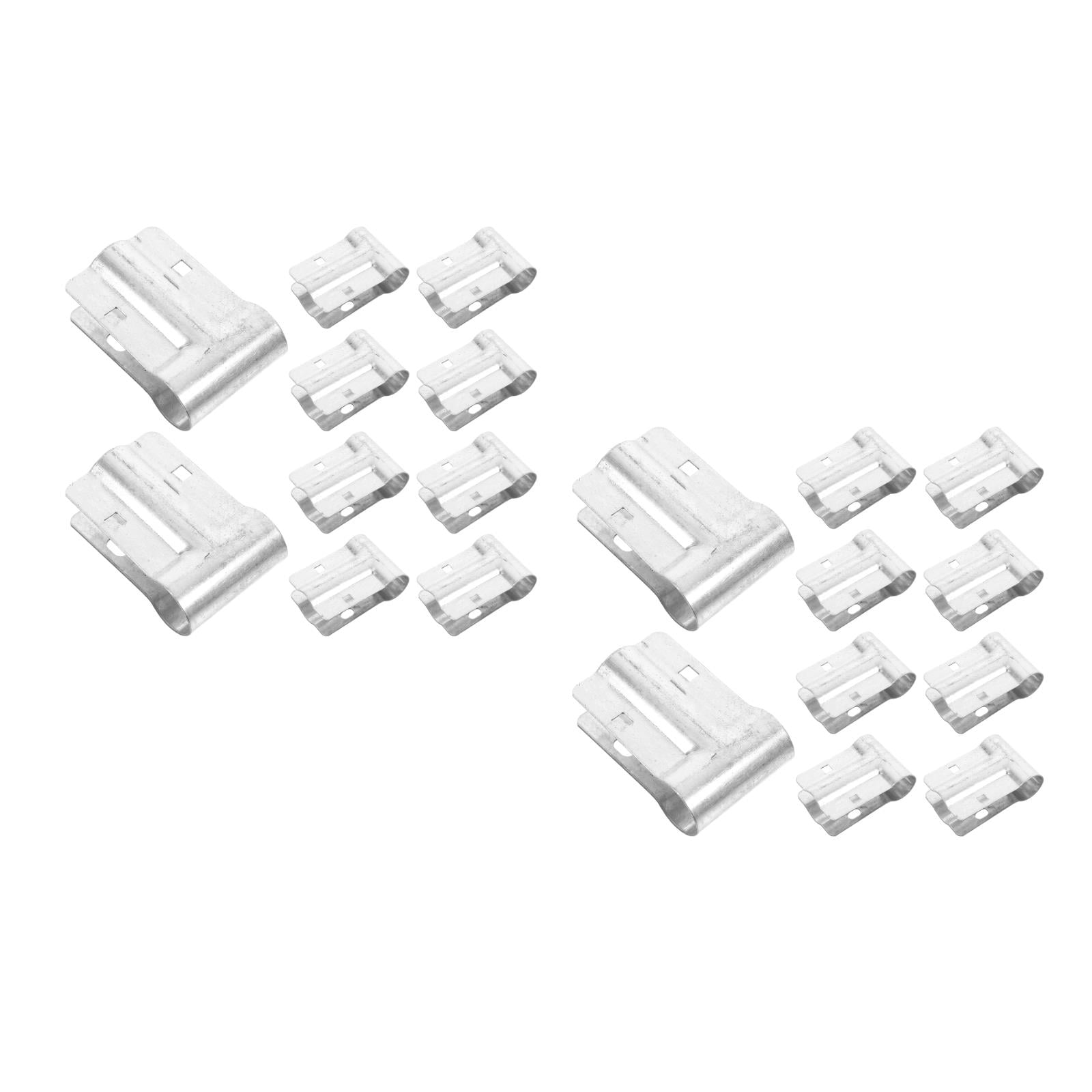 MLINS 20 pcs Greenhouse Clamps Metal End Pipe Rail Clamp Greenhouse ...