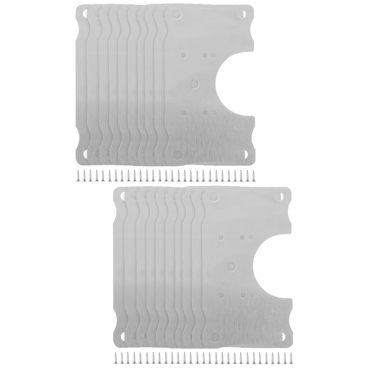 MLINS 20 pcs Hinge Repair Plates Stainless Steel Hinge Repair Brackets ...