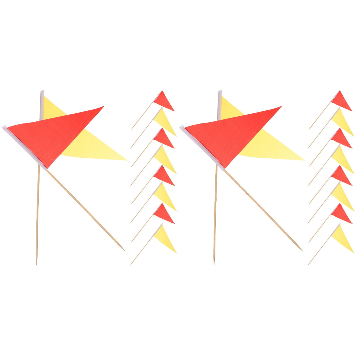 MLINS 20 pcs Irrigation Flags Lawn Garden Marking Flags Landscape Flags ...