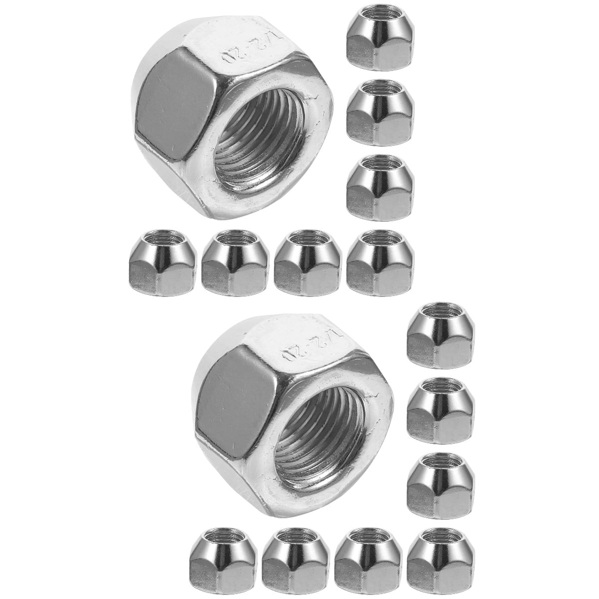 MLINS 20 pcs Lug Nuts Trailer Lug Nuts Trailer Wheel Nuts Car Wheel Tire Lug Nuts 1/2-20 ...