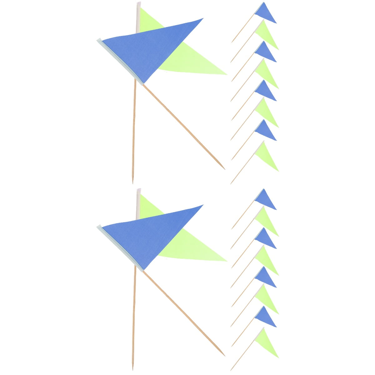 MLINS 20 pcs Marking Flags Garden Triangular Flags Irrigation Flags for ...