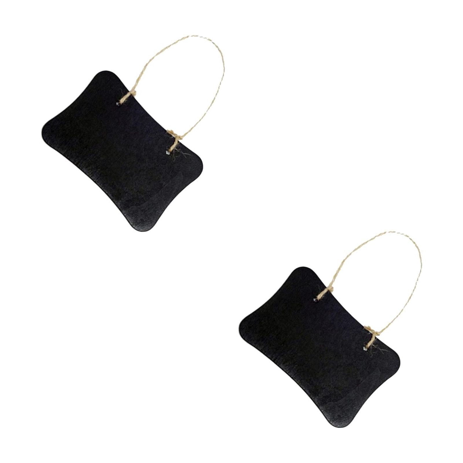 MLINS 20 pcs Mini Hanging Chalkboards Black Erasable Board Message ...