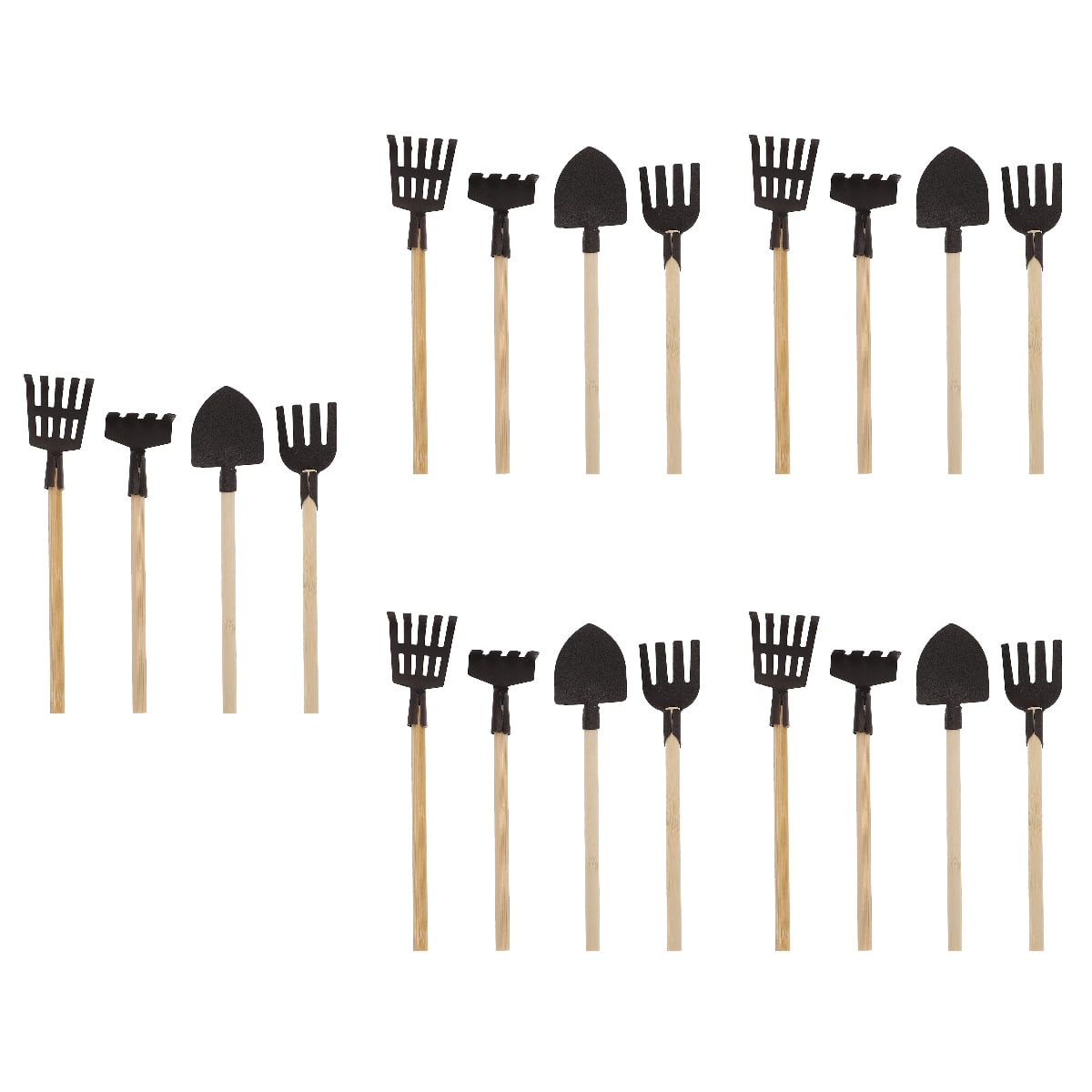 MLINS 20 pcs Mini Shovel Rakes Toys Mini Pitch Fork Mini House Farm ...