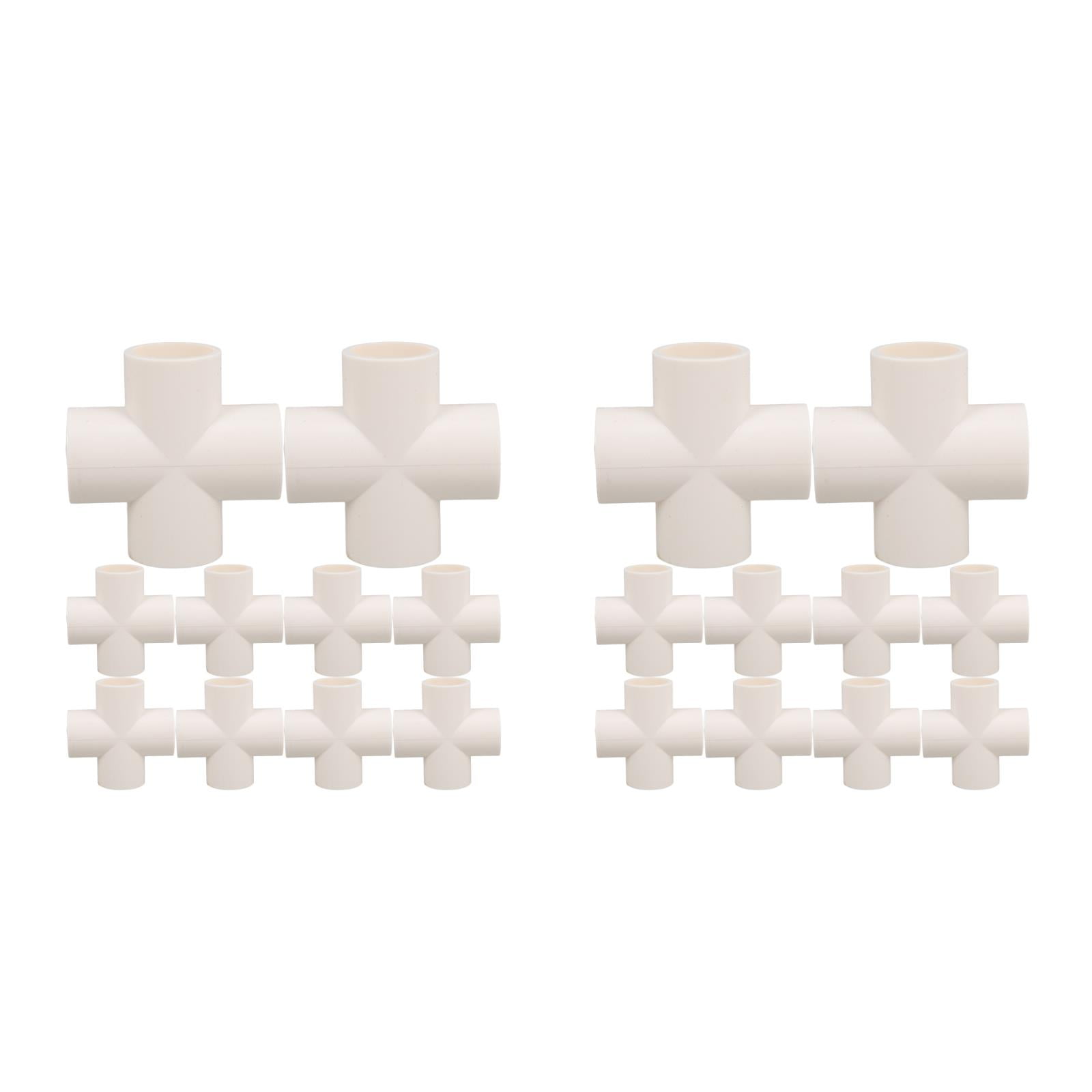 MLINS 20 pcs Pipe Connector Hose Tubing Fittings Pipe Couplings Pvc ...