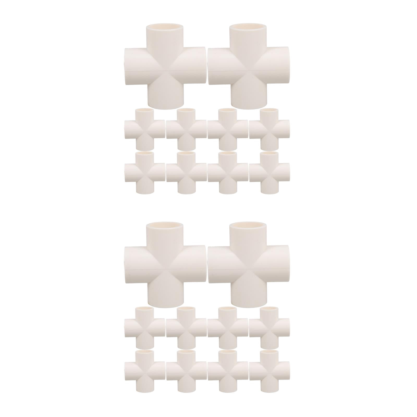 MLINS 20 pcs Pipe Connector Hose Tubing Fittings Pipe Couplings Pvc ...