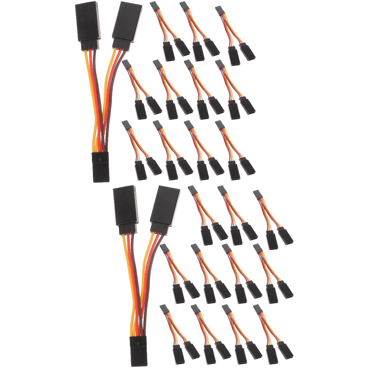 MLINS 20 pcs Receiver Y Extension Cord Rc Helicopter Extension Wire ...