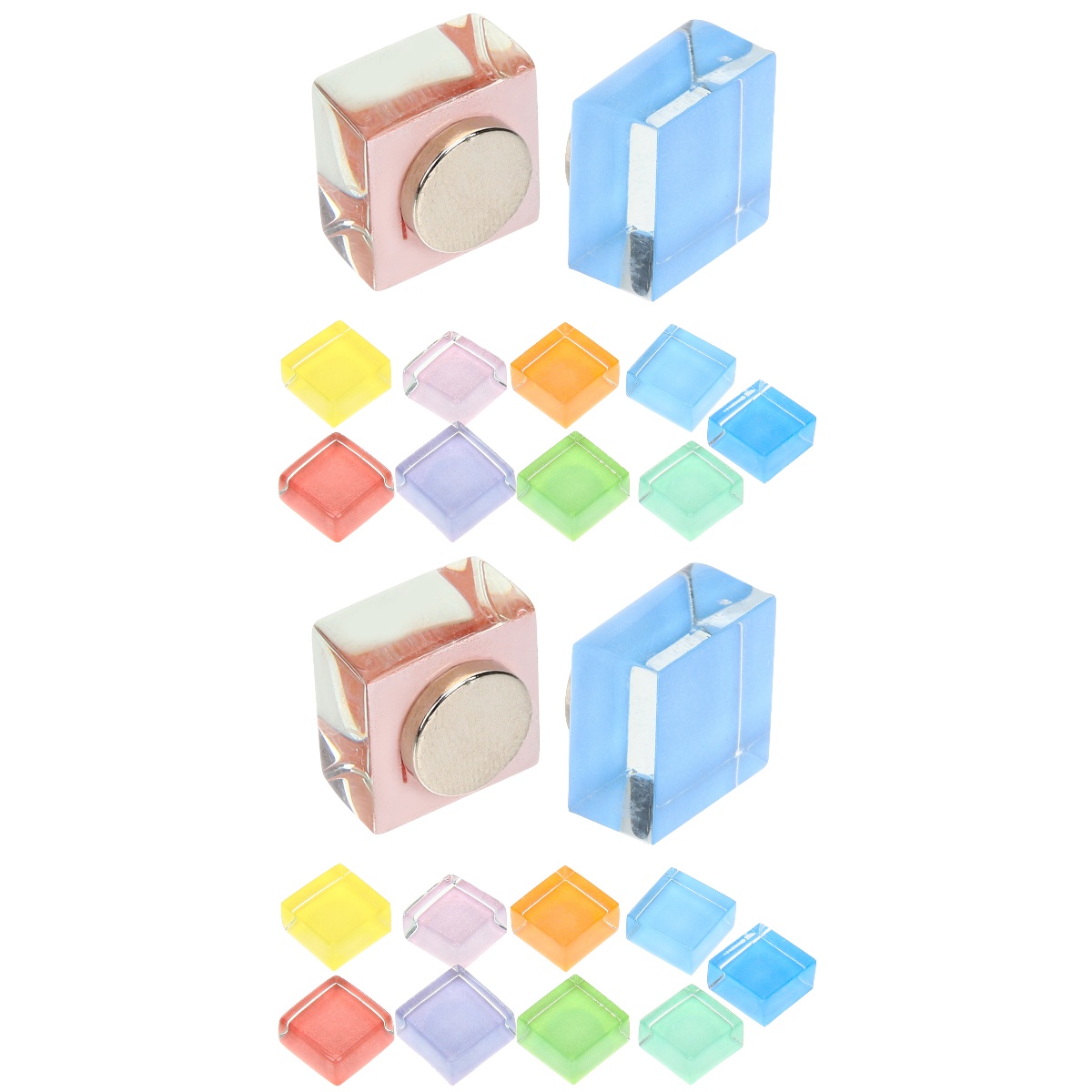 MLINS 20 pcs Refrigerator Magnets Colored Fridge Magnets Whiteboard ...