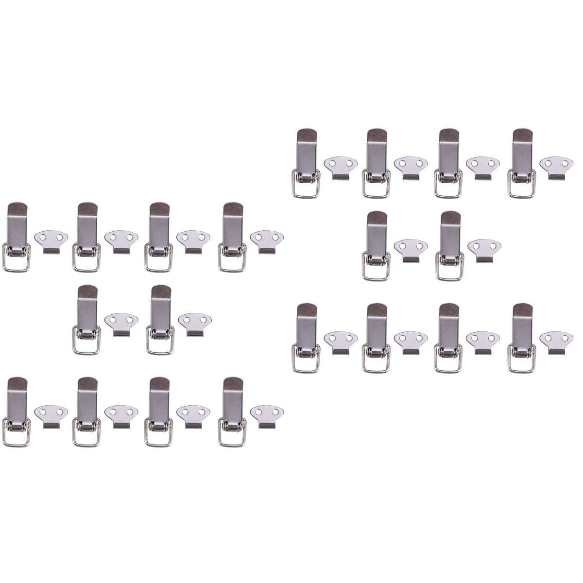 MLINS 20 pcs Stainless Steel Spring Loaded Toggle Case Box Chest Trunk ...