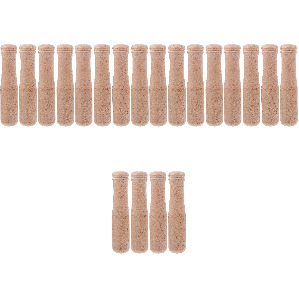 MLINS 20 pcs Versatile Wooden Pestle Kitchen Tool Crushing Rod Garlic ...