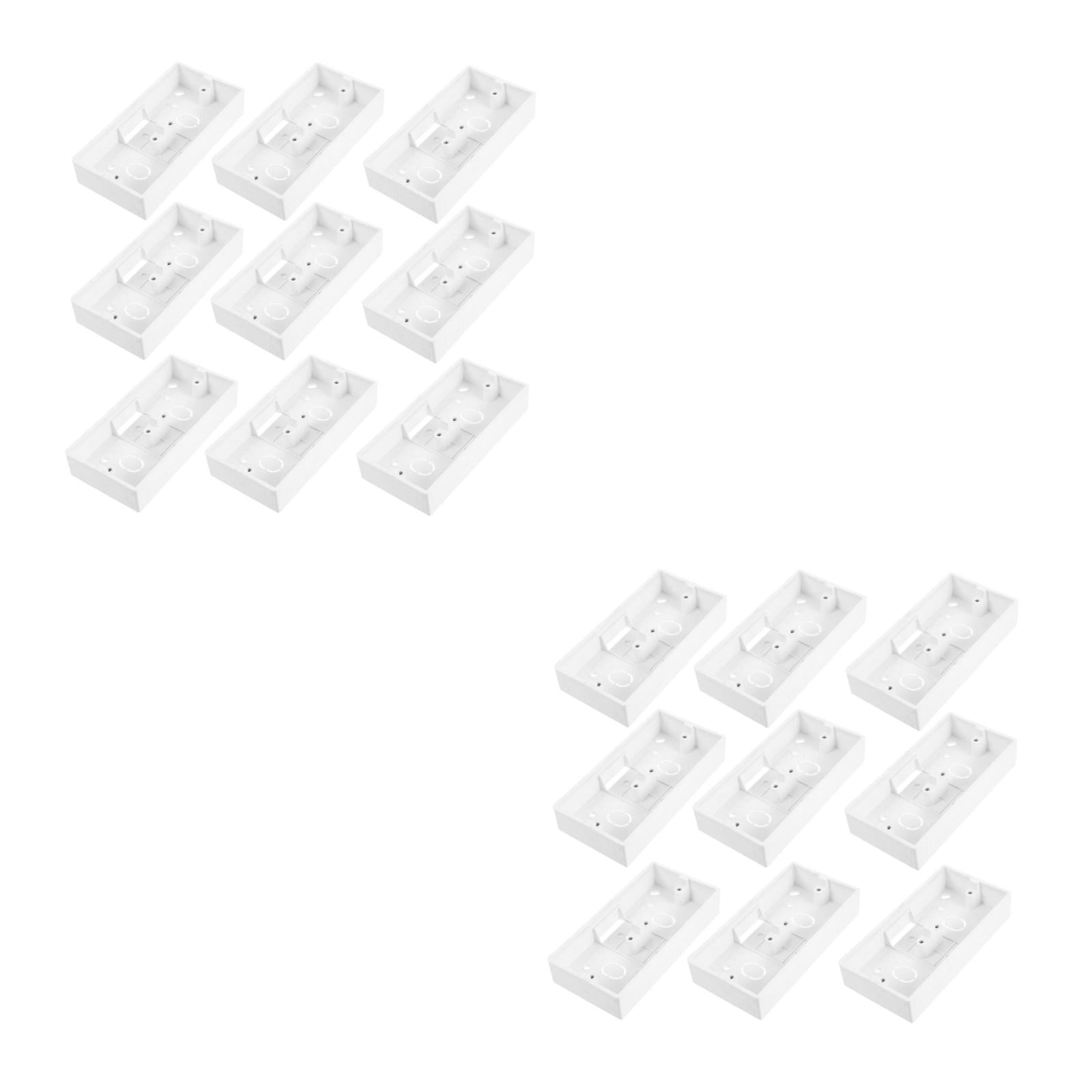 MLINS Hemoton 20 pcs Electrical Junction Box Wall Mounted Outlet Box ...