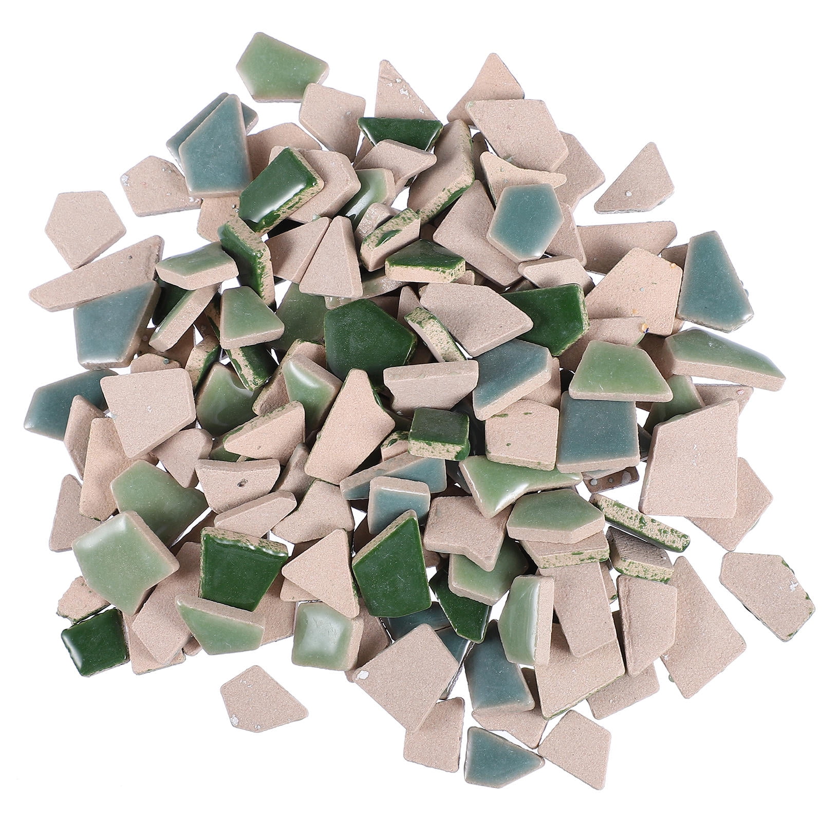 MLINS 200 G Mosaic Tiles Color Particulate Stone Irregular Shapes Green ...