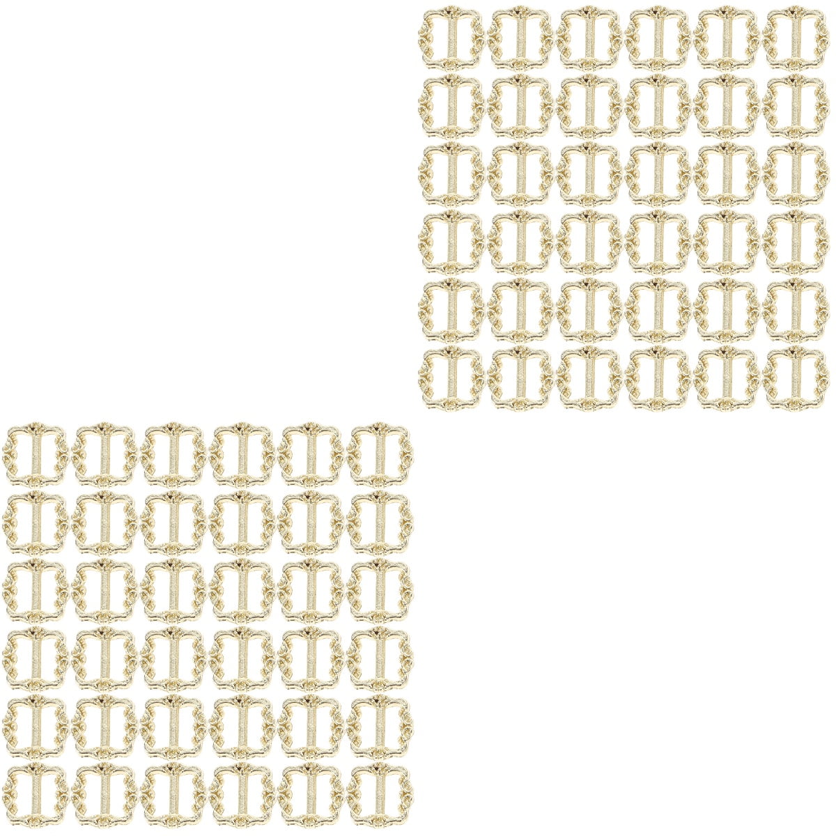 MLINS 200 Pcs Mini Metal Button Adjustable Tri-Glide Buckle Diy ...