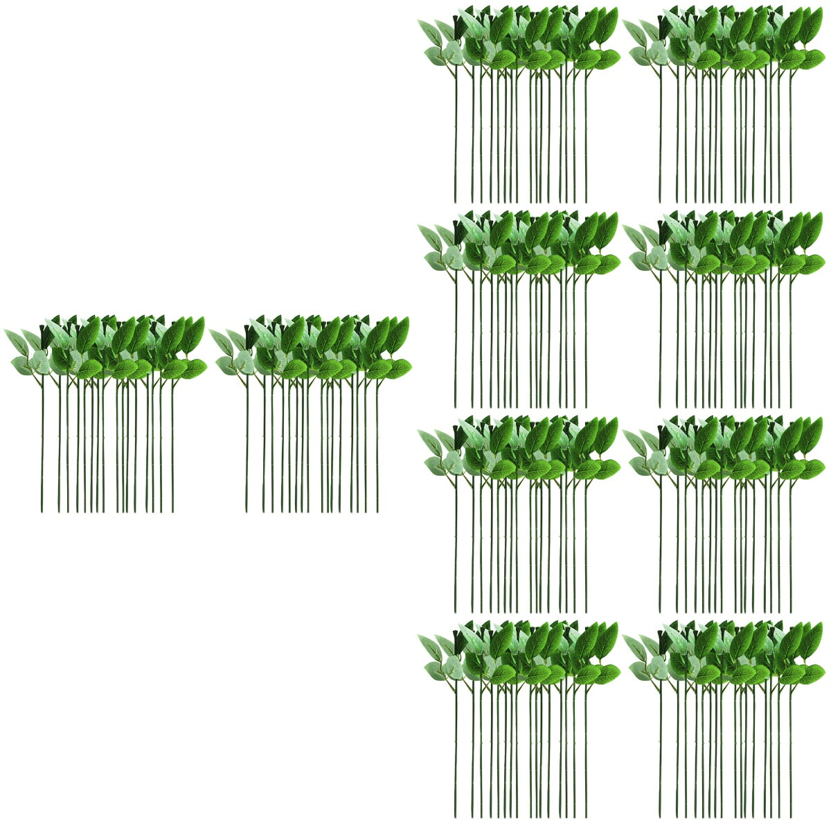 MLINS 200 Pcs Rose Flower Stem Single Branch Rose Stem Plastic Rose ...