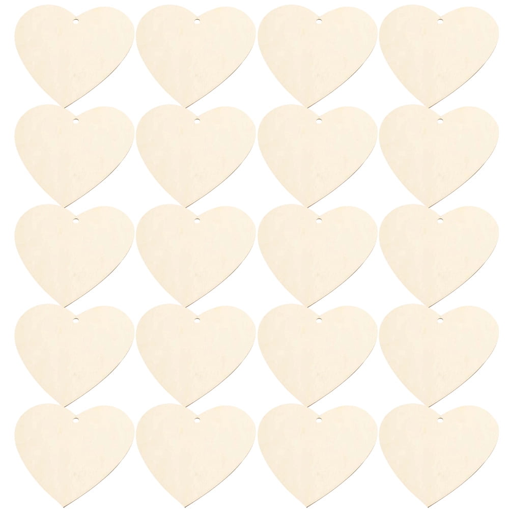 DINHEAROM Hollow Heart Shape Wood Craft for Valentine's Day and ...