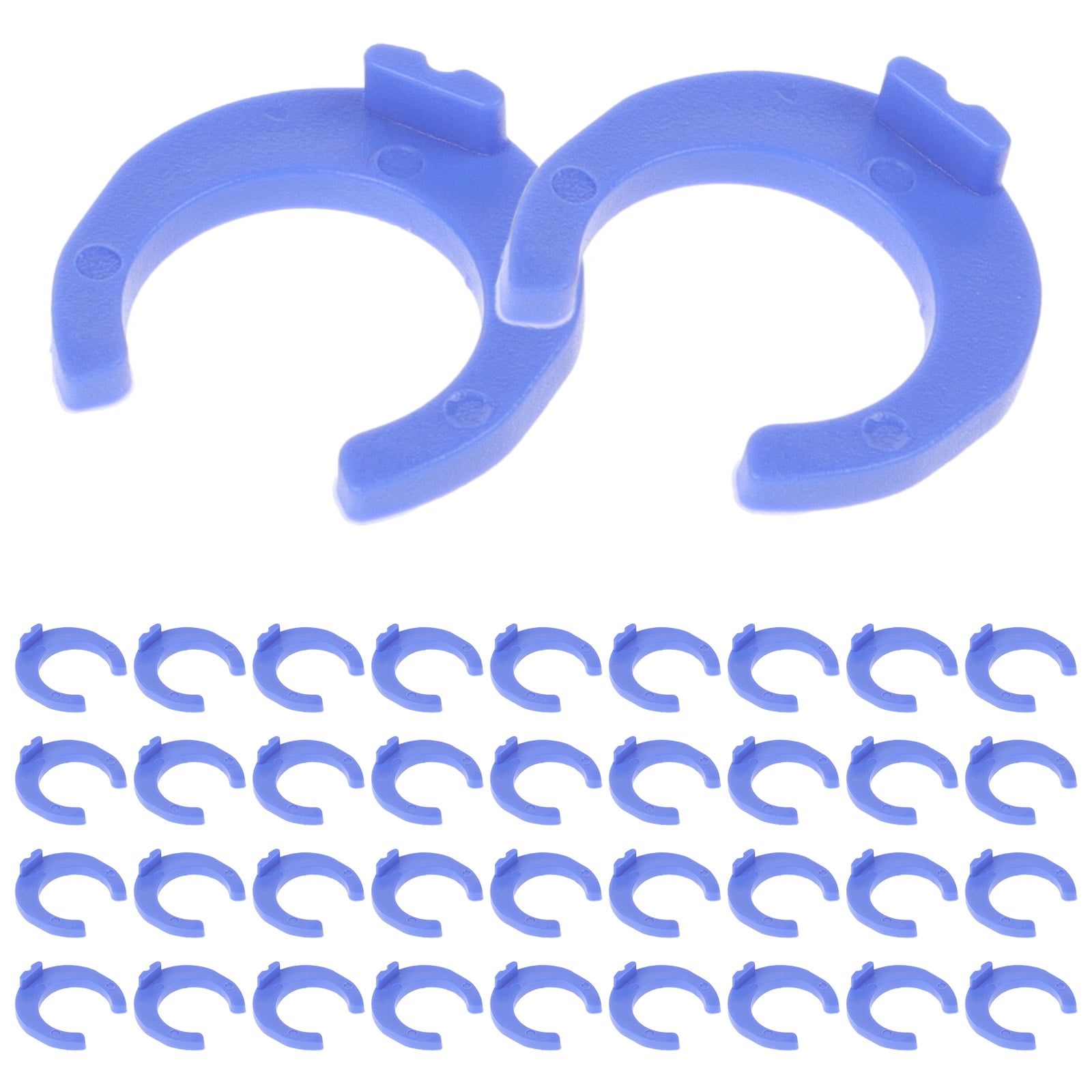200Pcs Water Filter Clips for Home Use Blue Plastic Durable Hose Clamps ...