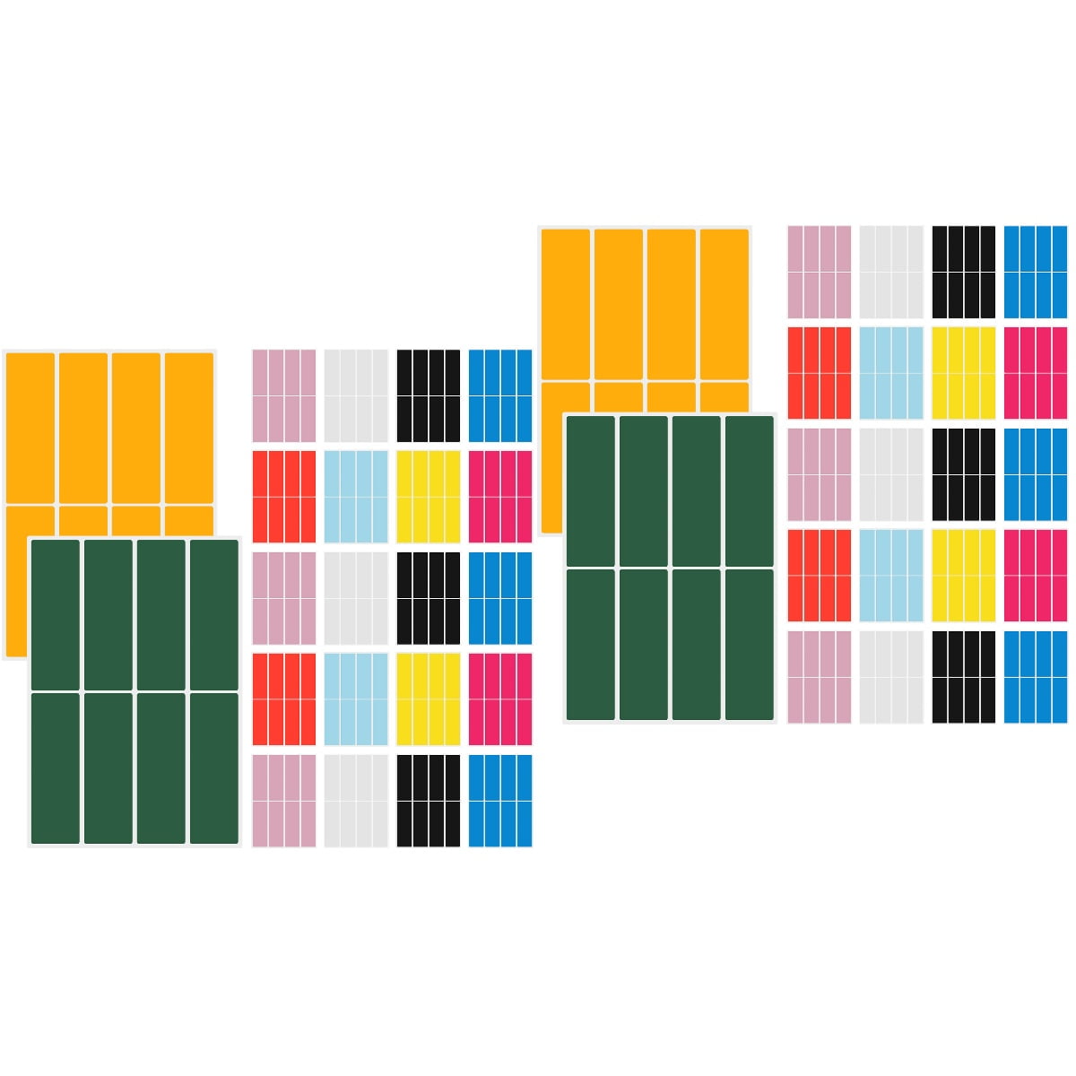 MLINS 200 Sheets Sticky Classification Labels Classification Stickers ...