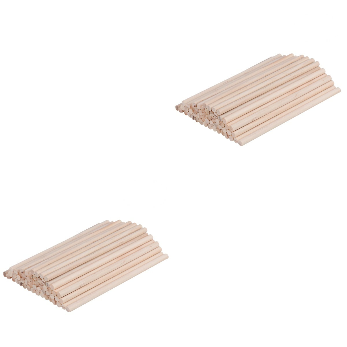 MLINS 200 pcs 30x0.6cm Wooden Round Dowel Rods Sticks For Crafts ...