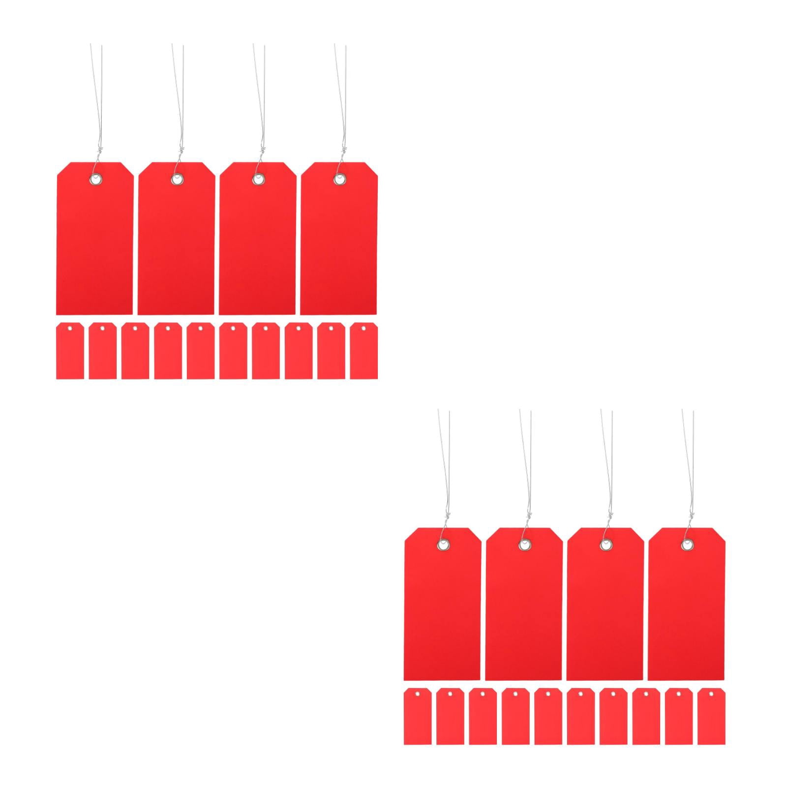 MLINS 200 pcs Blank Luggage Tags Iron Wire Designed Blank Labels ...