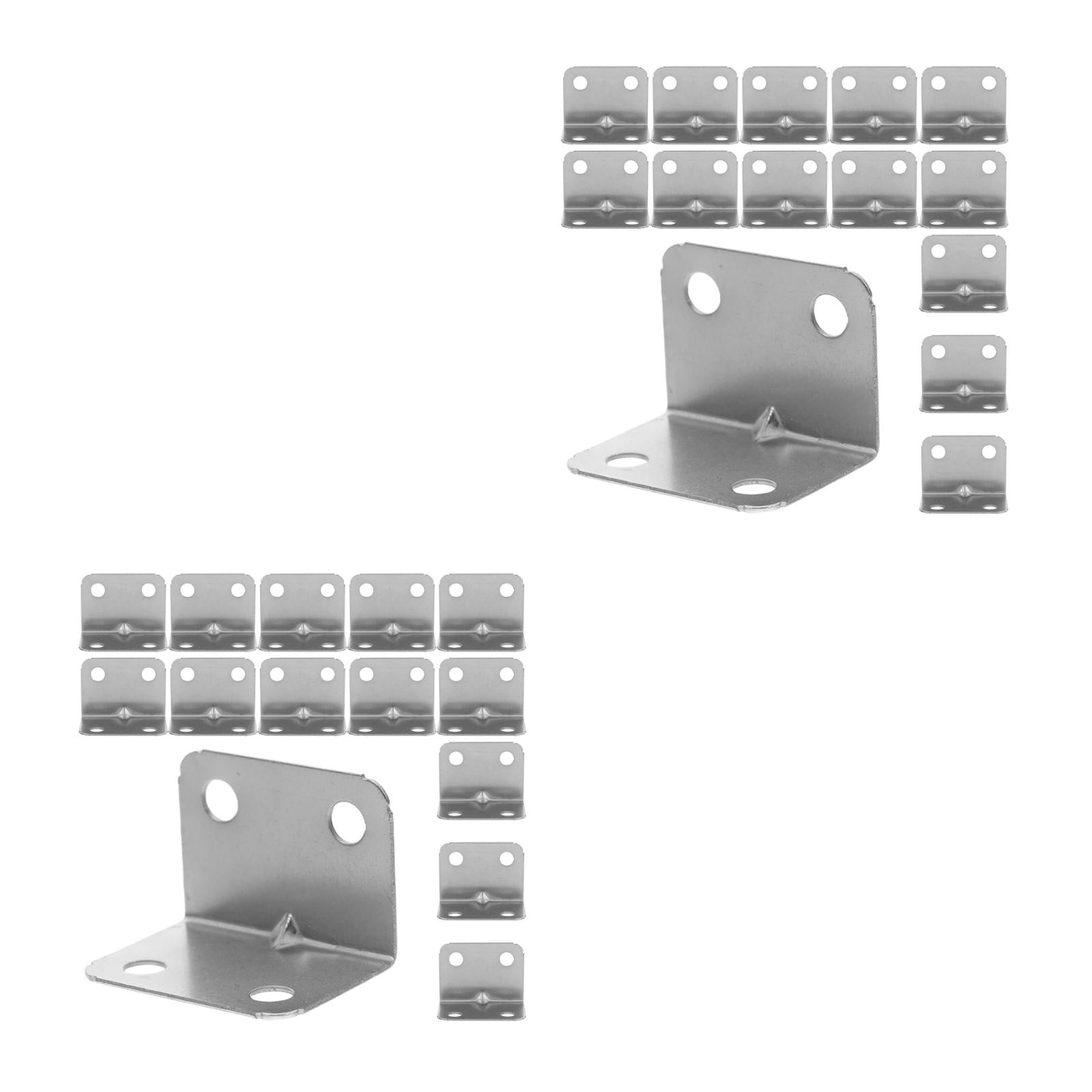 MLINS 200 pcs L Shaped Metal Corner Connectors For Wood Furniture Shelf ...