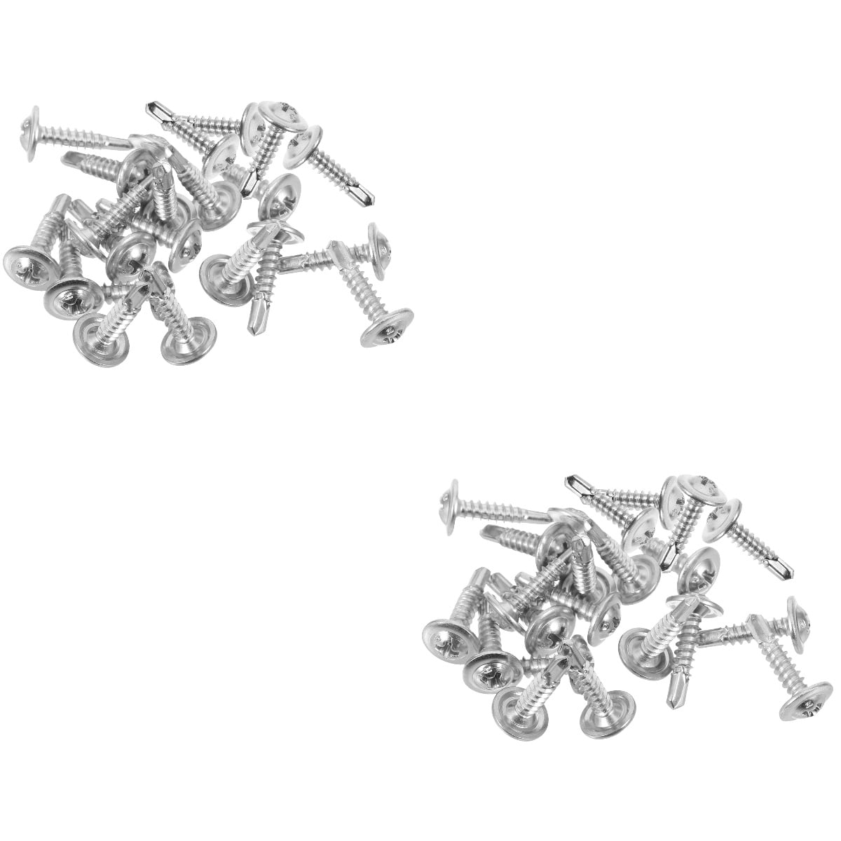 MLINS 200 pcs Sheet Metal Screw Flat Head Self Tapping Wood Screw Small ...