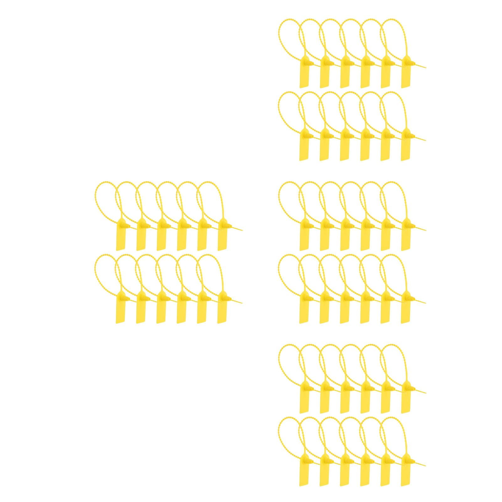 MLINS 200 pcs Waterproof Plastic Tags With Zip Ties For Secure Labeling ...