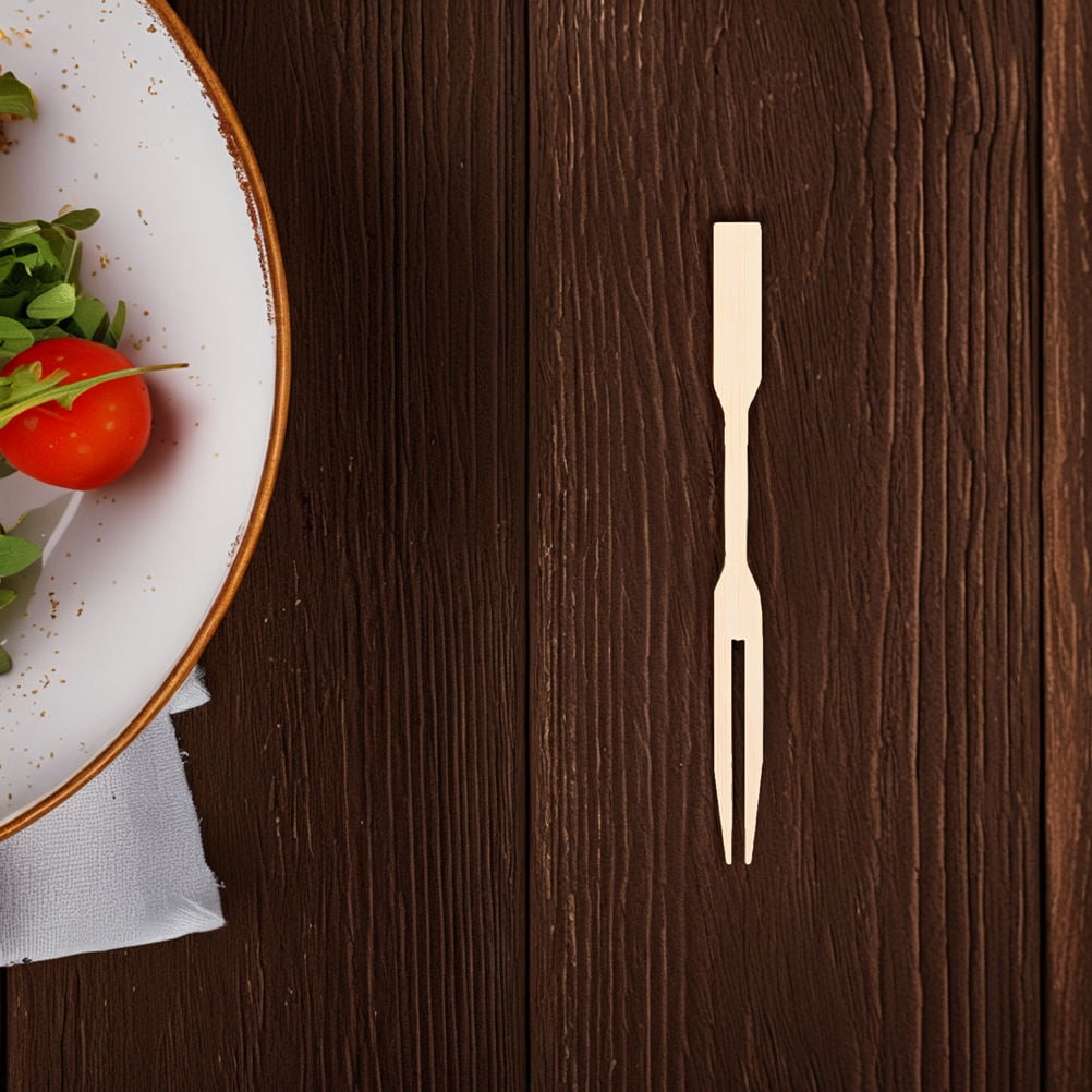 MLINS 200PCS Bamboo Forks for Charcuterie Decoration Mini Appetizer ...