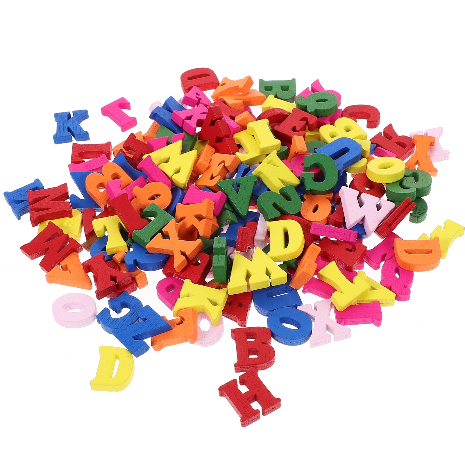 Colorful Wooden Letters for Crafts with Smooth Edges Assorted Color for ...