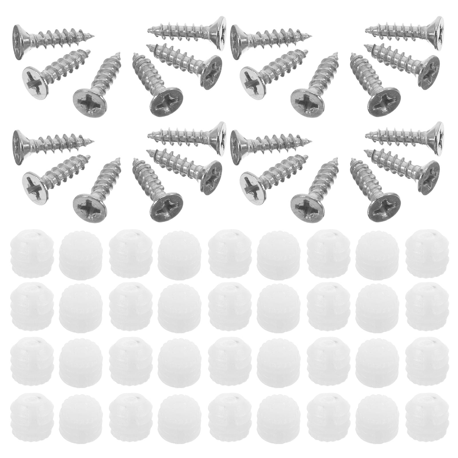 MLINS 200pcs Cabinet Door Hinge Dowels Plastic Dowel Inserts Self ...