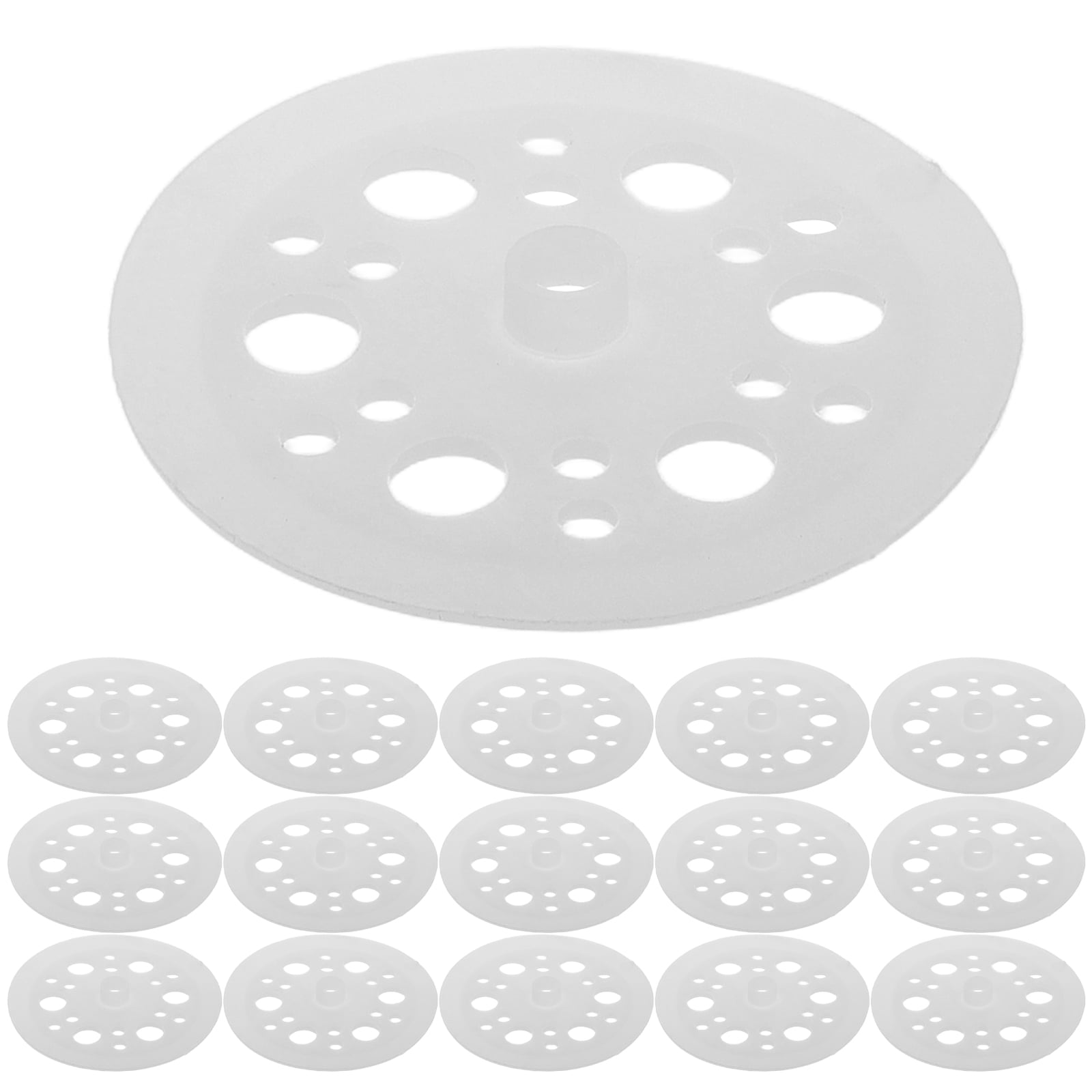 MLINS 200pcs White Plastic Flat Washers For Screws Load Spreading ...