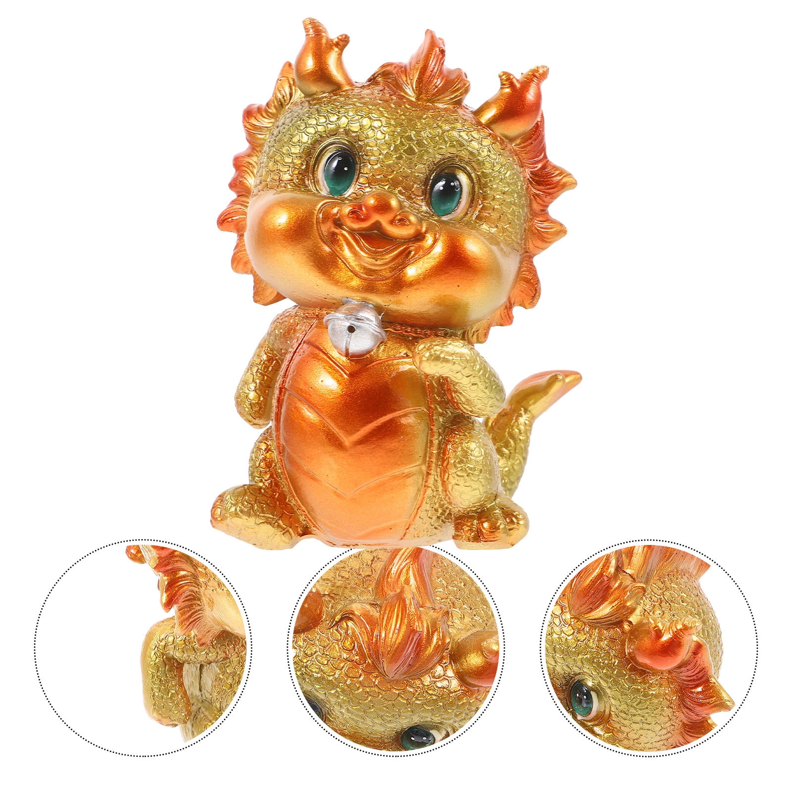 MLINS 2024 Year of The Dragon Statue Miniature Figurine Zodiac ...