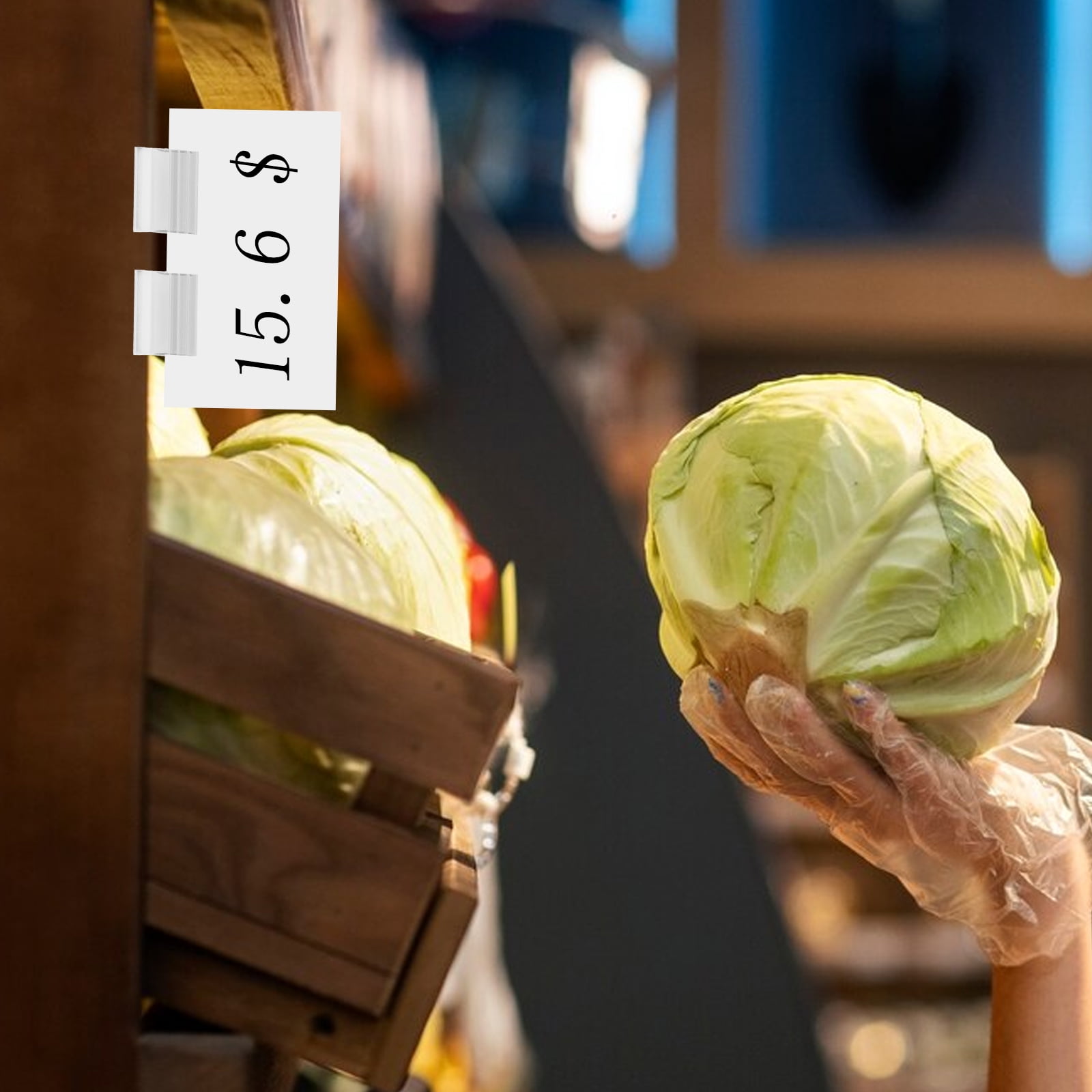 MLINS 20PCS Clear Plastic Shelf Label Holders for Wire and Wood Shelves ...