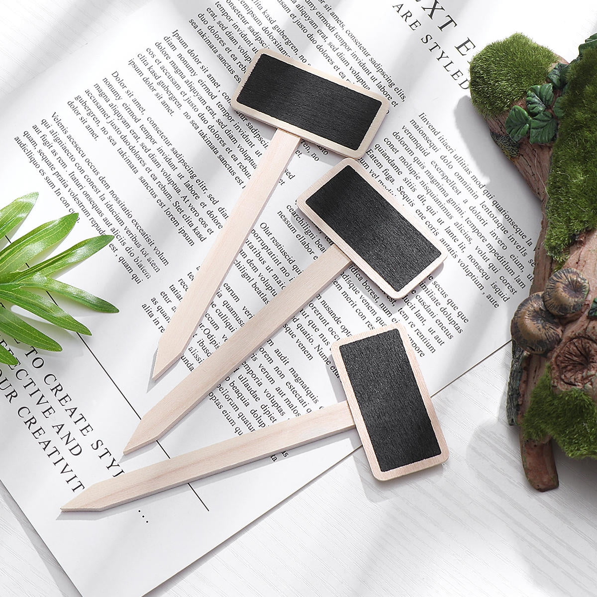 MLINS 20PCS Mini Blackboard Sign Set for Writing Decorative Projects ...