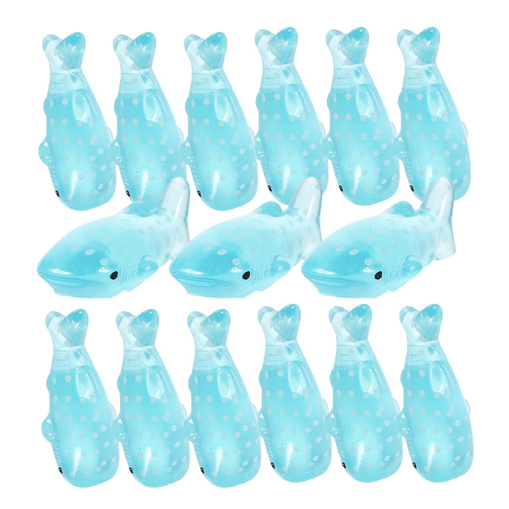 MLINS 20Pcs Miniature Ocean Animals Mini Resin Shark Figurines Tiny ...