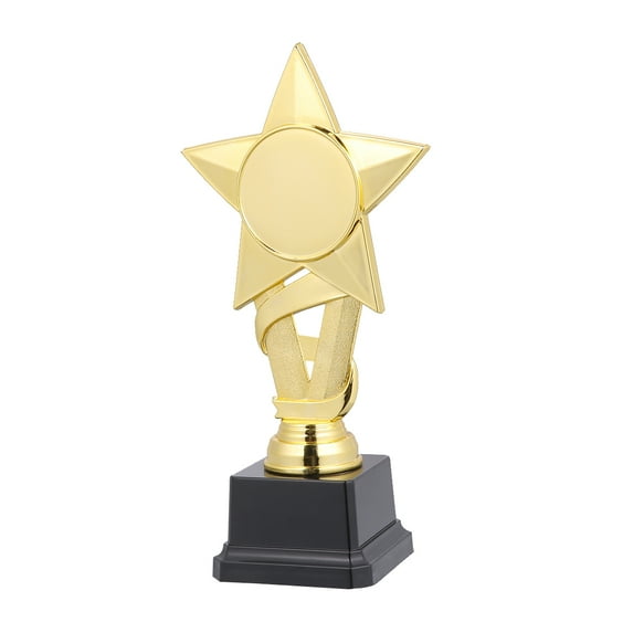MLINS 20cm Competitions Plastic Trophy Kids Ribbon Star Reward Trophy ...