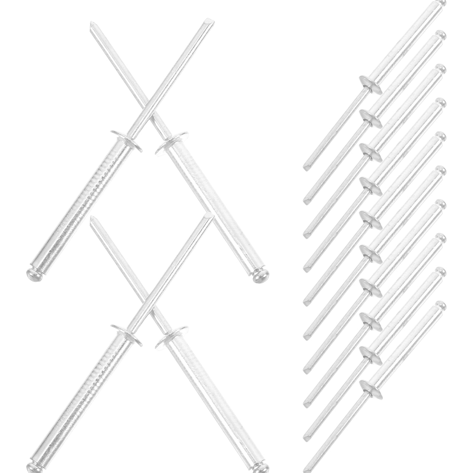 MLINS 20pcs Aluminum Pop Rivets Round Head Rivets Blind Rivets Mounting ...