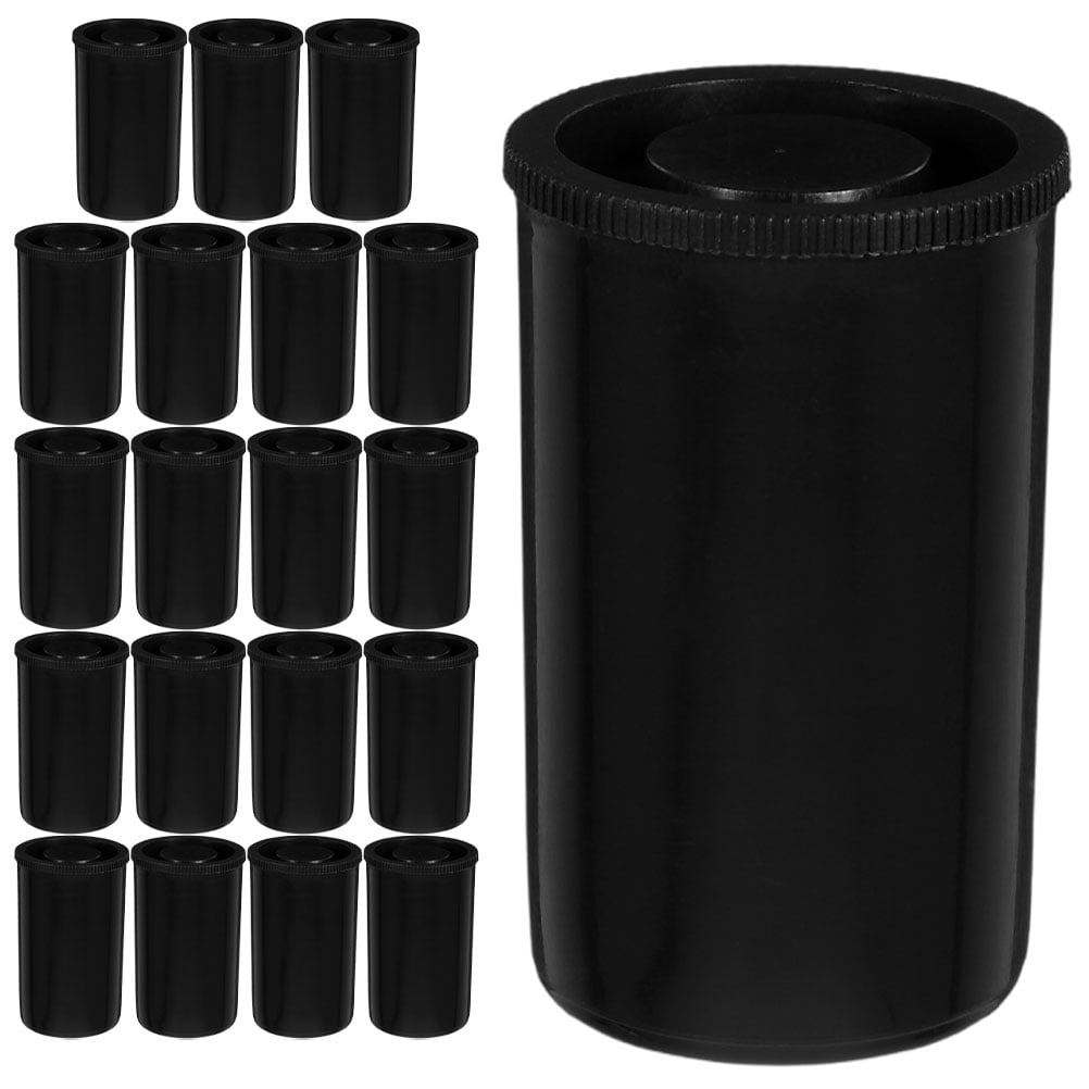 MLINS 20pcs Black Film Canisters Plastic Film Canister Plastic Film ...