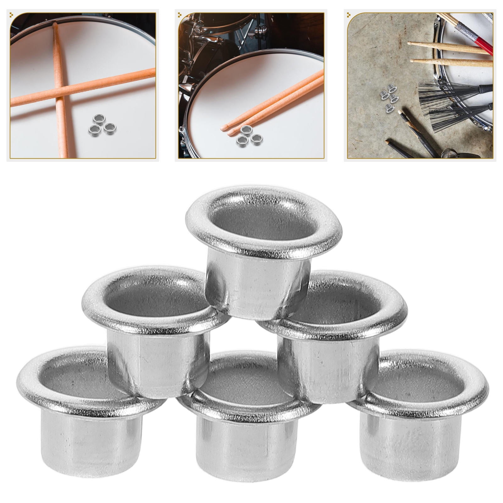 MLINS 20pcs Drum Vent Cap 9*9mm For Snare Drum And Drum Kit Metal Drum ...