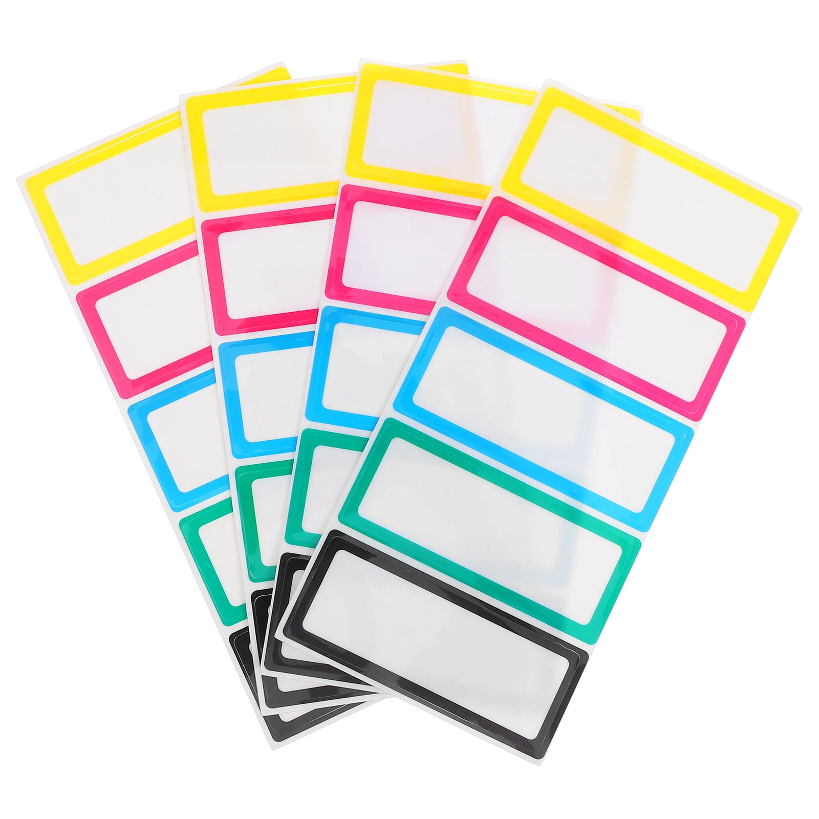 MLINS 20pcs Dry Erase Office Labels Reusable Sticky Labels Removable ...