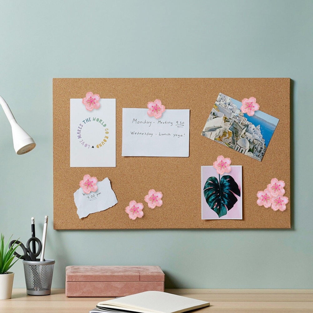 MLINS 20pcs Flower Push Pins Decorative Thumb Tacks Cute Wall Pins ...