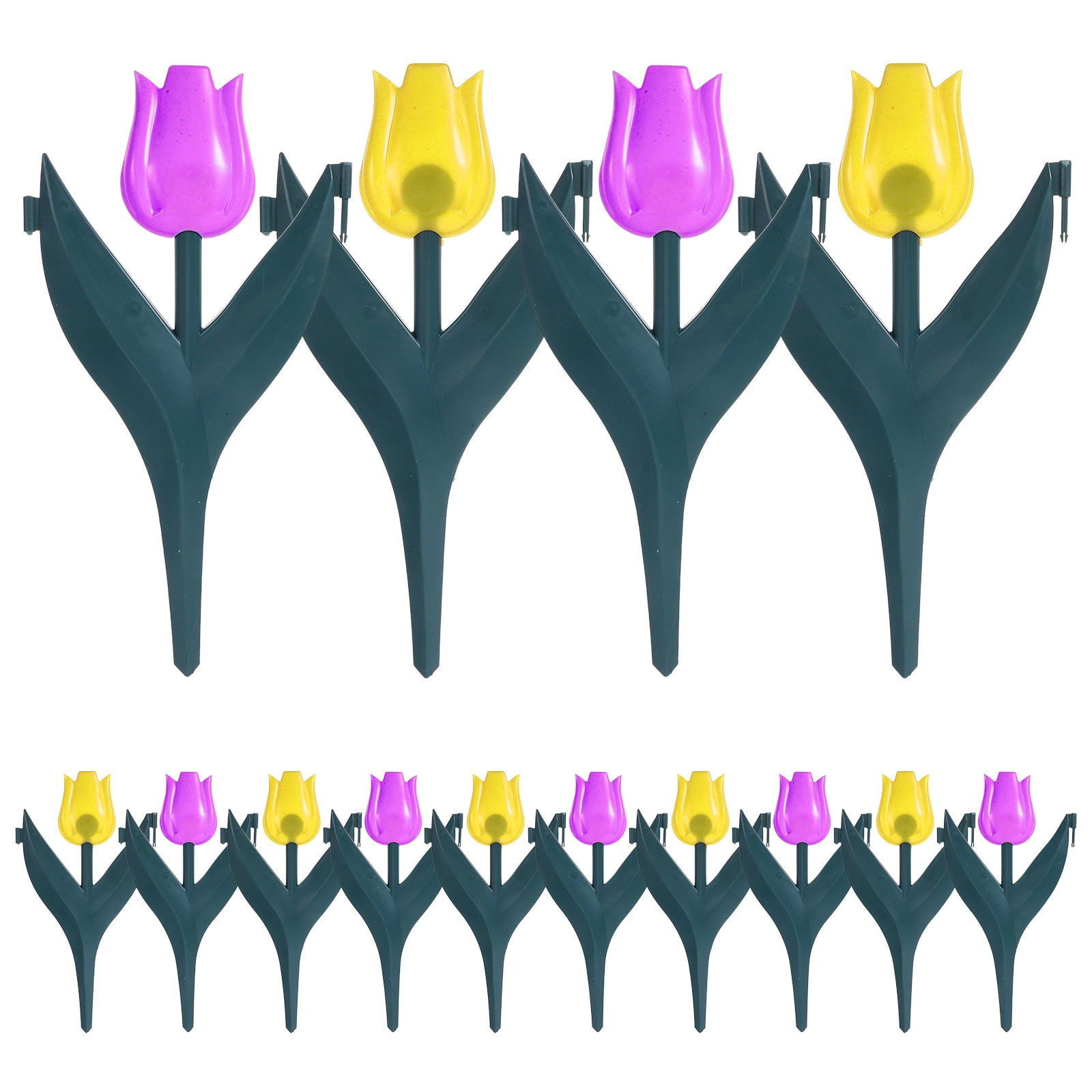 MLINS 20pcs Garden Edging Border and Landscape Edging Tulip Garden ...