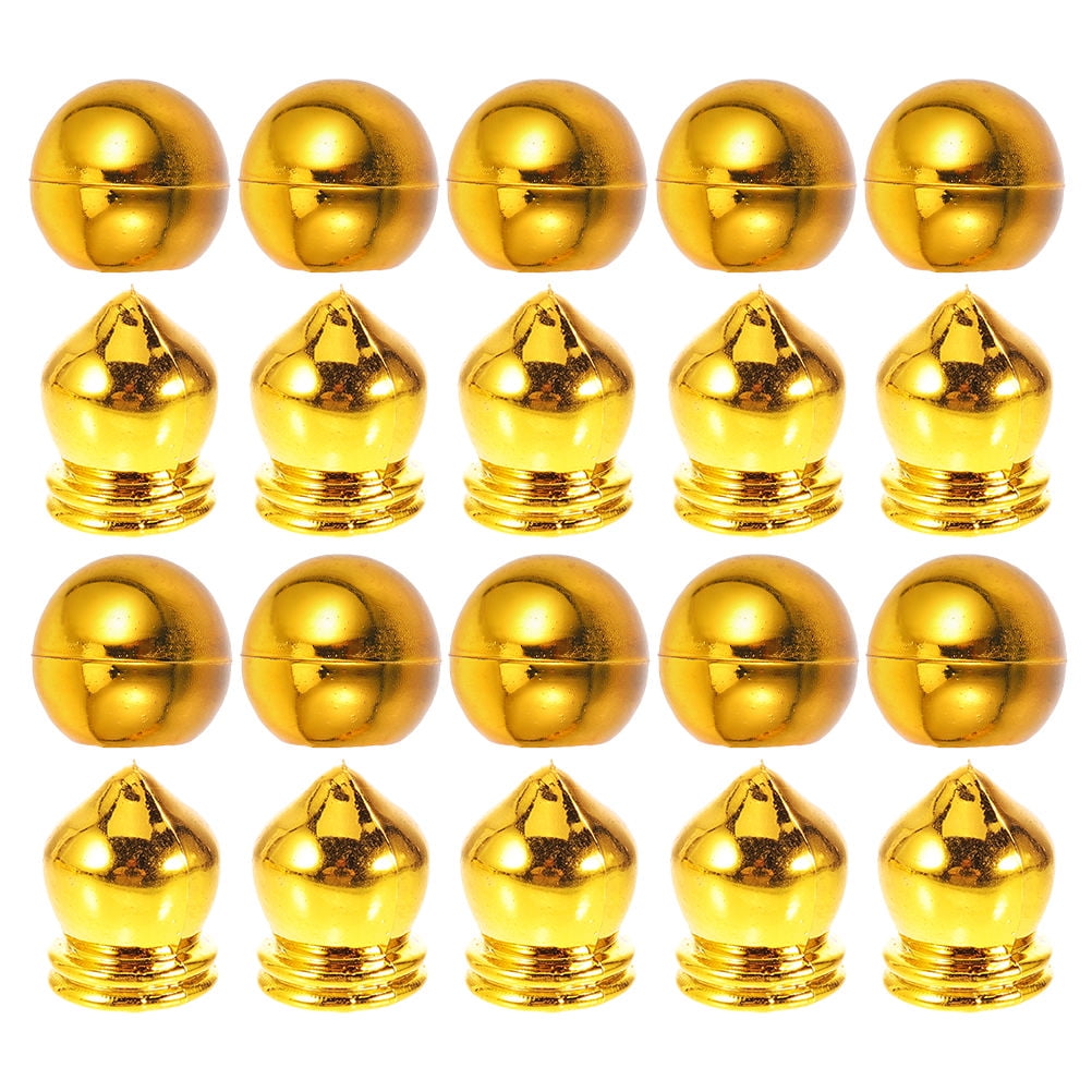 MLINS Golden Plastic Flagpole Ball Topper for Decorative Use Durable ...