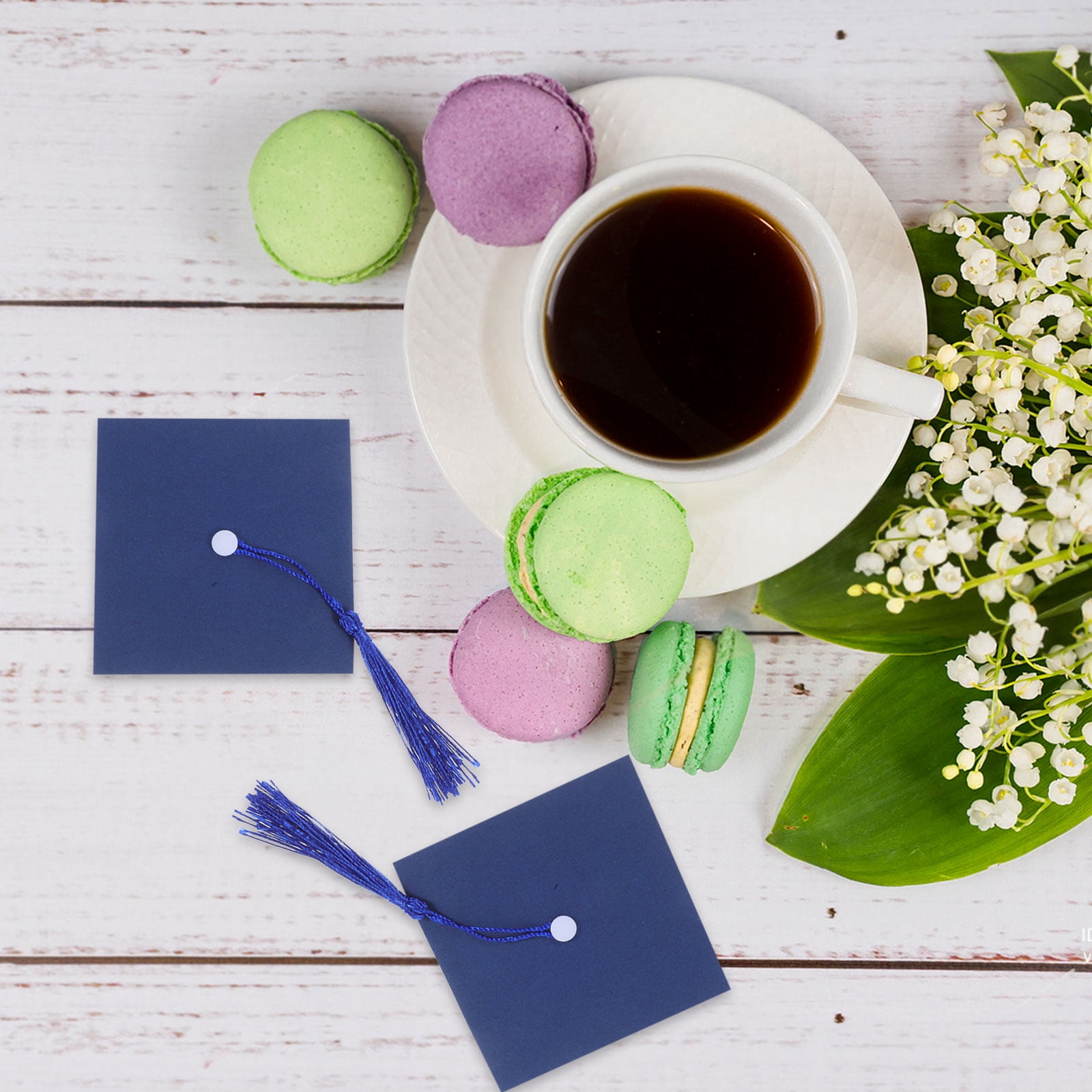 MLINS 20pcs Graduation Party Decorations Mini Graduation Cap Cake ...