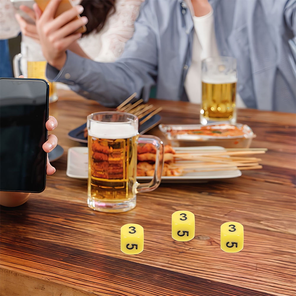 MLINS 20pcs Math Numbers Dices 0-5 Acrylic Numbered Dices 6 Sided 16 mm ...