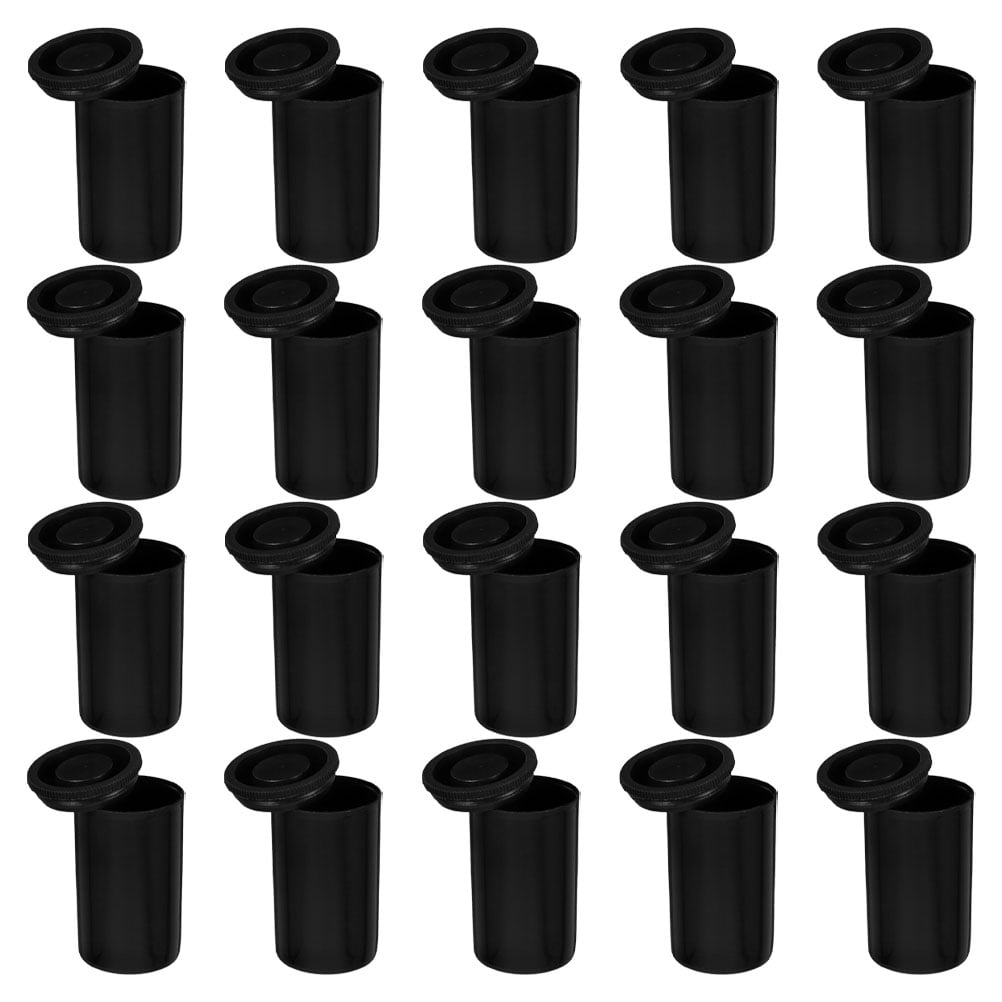 MLINS Black ABS Film Canisters for Storage 20pcs Compact and Durable ...