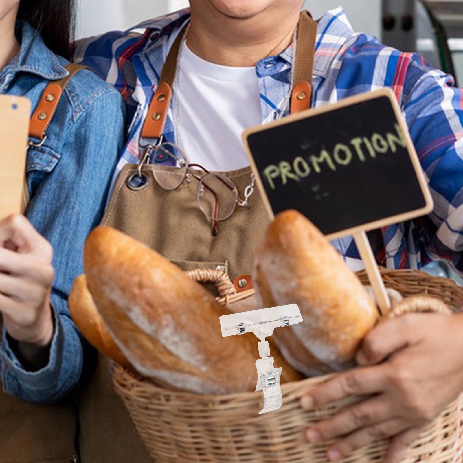 MLINS 20pcs Prices Tag Holders Name Tag Clips Merchandise Sign Clips ...