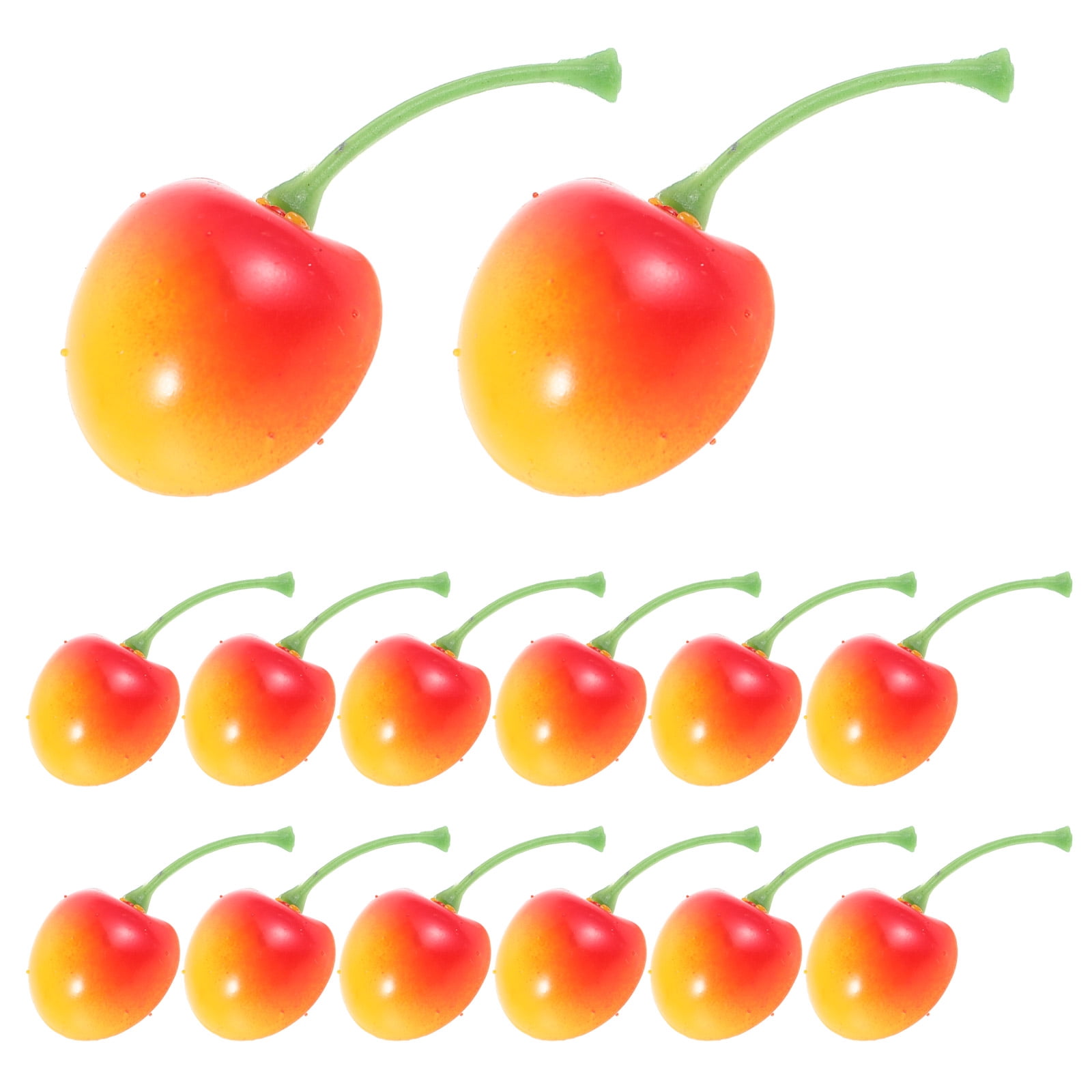 MLINS 20pcs Artificial Cherry Fruits Multi Color Plastic for Party Use ...