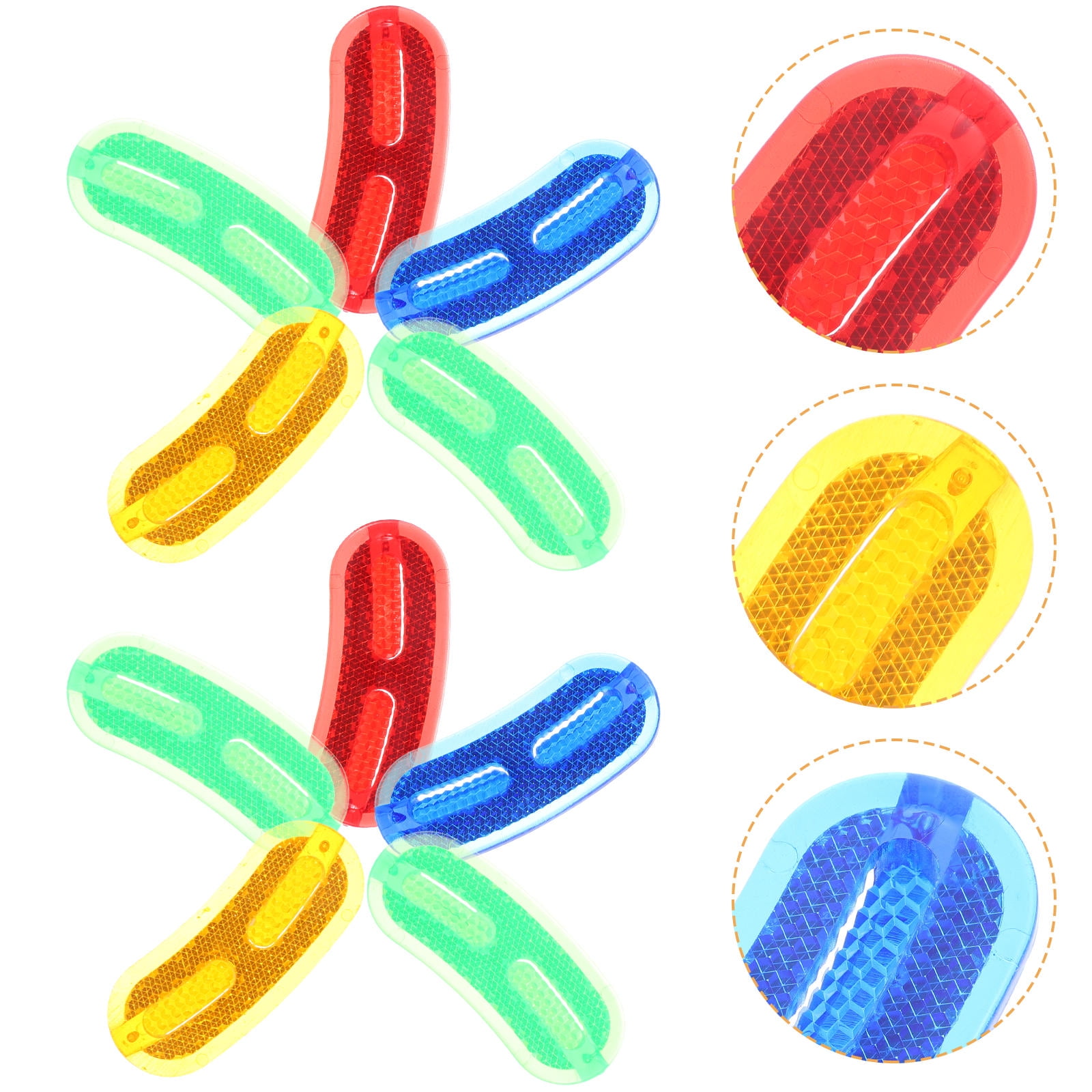 MLINS 20pcs Replaceable Wheel Reflectors Warning Bike Reflectors ...