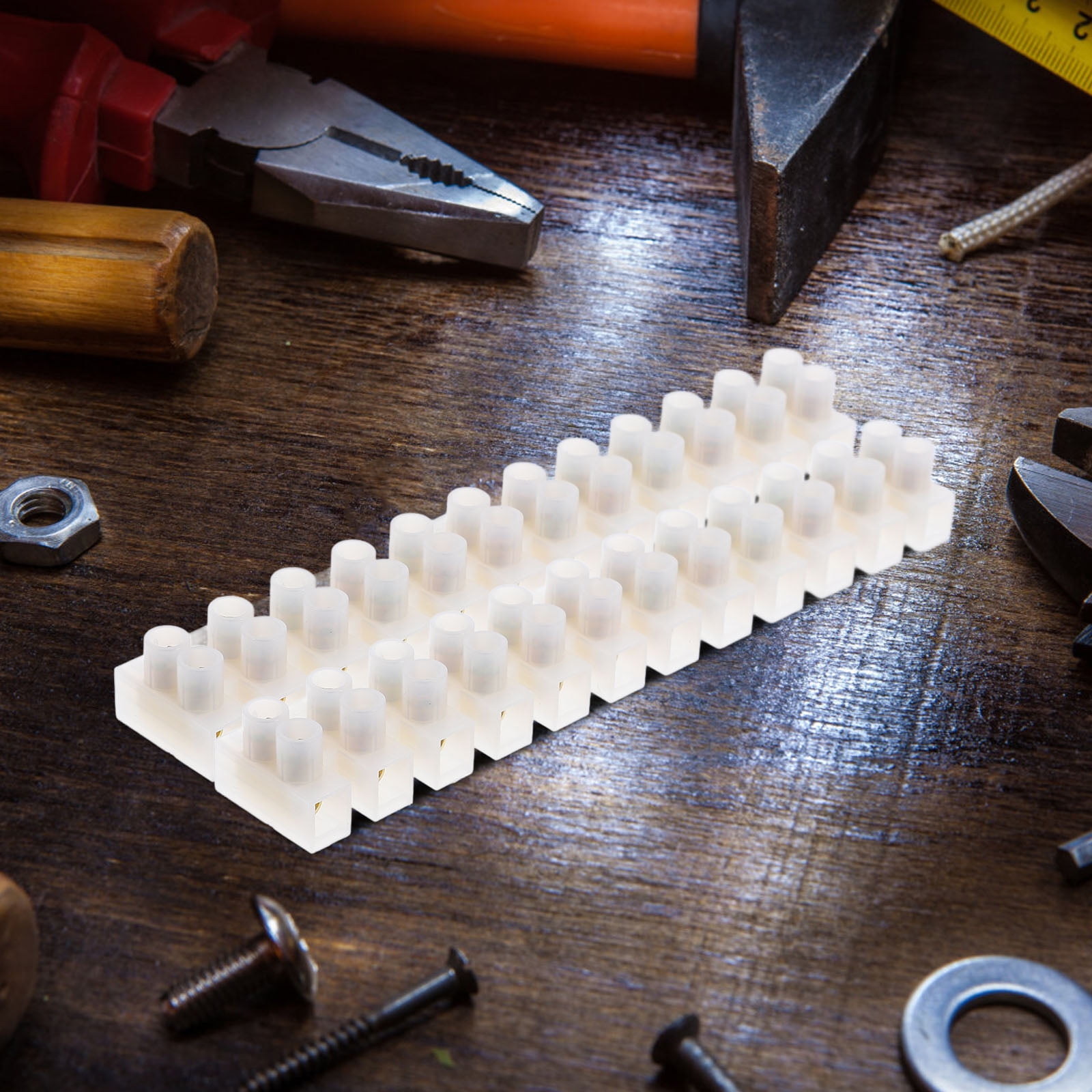 MLINS 20pcs Reusable 12 Position Dual Row Electric Barrier Terminal ...