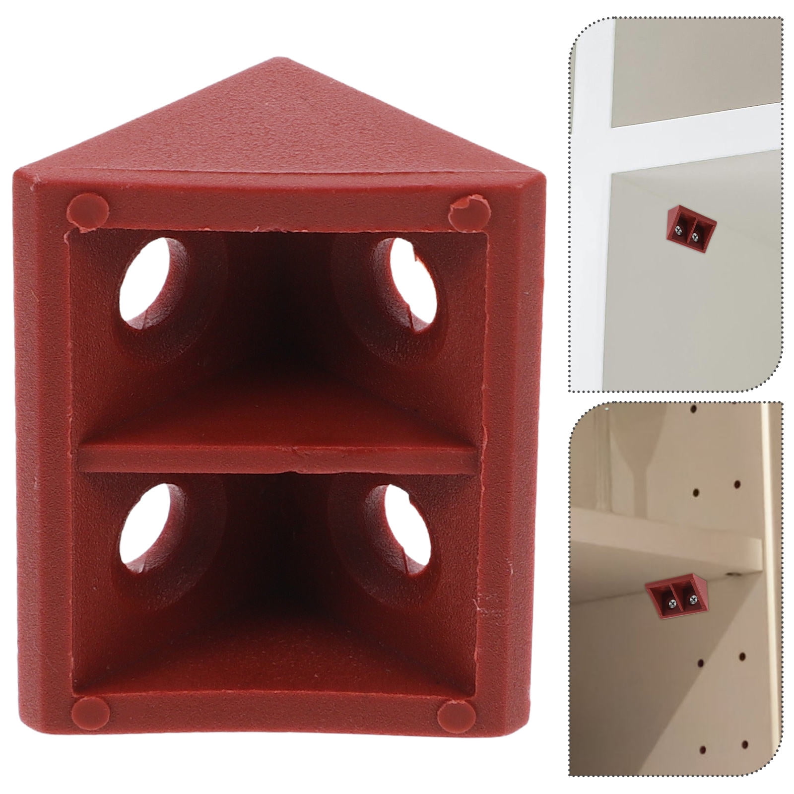 MLINS 20pcs Shelf Support Corner Brace 4 Hole Angle Board Holder ...